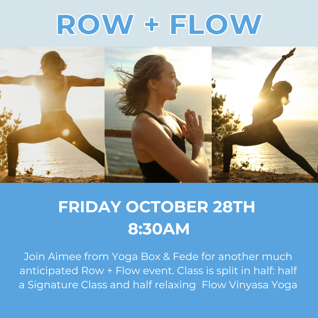 Book now! Our last EVER Row & Flow 💪 - City Row